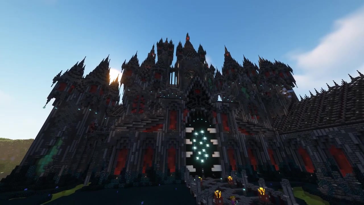 Creating An Epic Warden Castle In Hardcore Minecraft