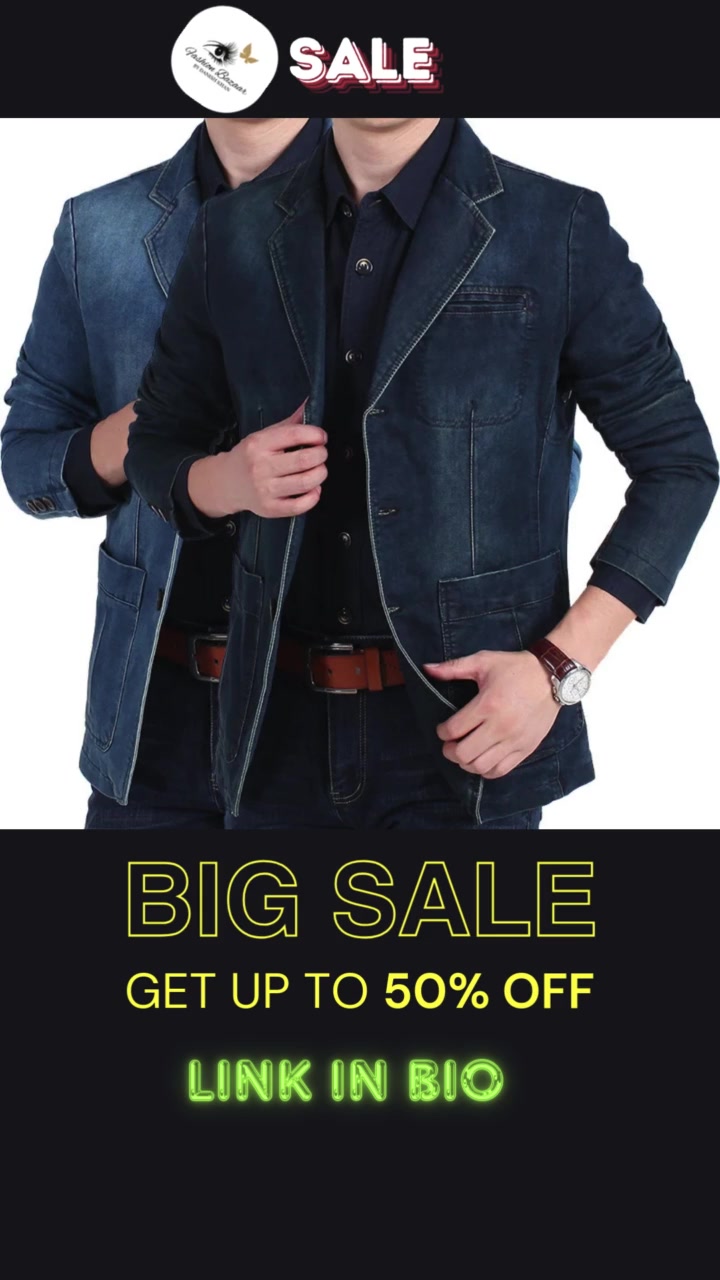 Men's Denim Blazer - Febspot